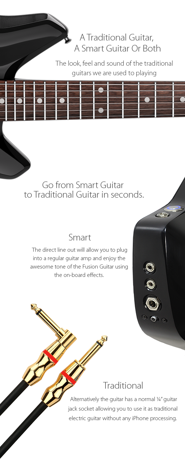 Fusion Guitar: iPhone Integration, Amp & Speakers | Indiegogo