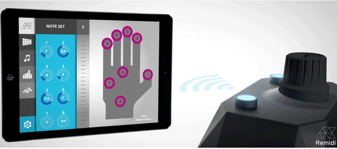 ReMIDI T8; le gant musicalcentral-mao