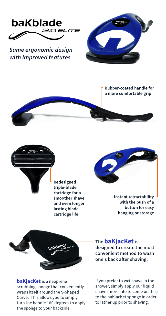 baKblade 2.0 - the BEST DIY Back & Body Shaver | Indiegogo