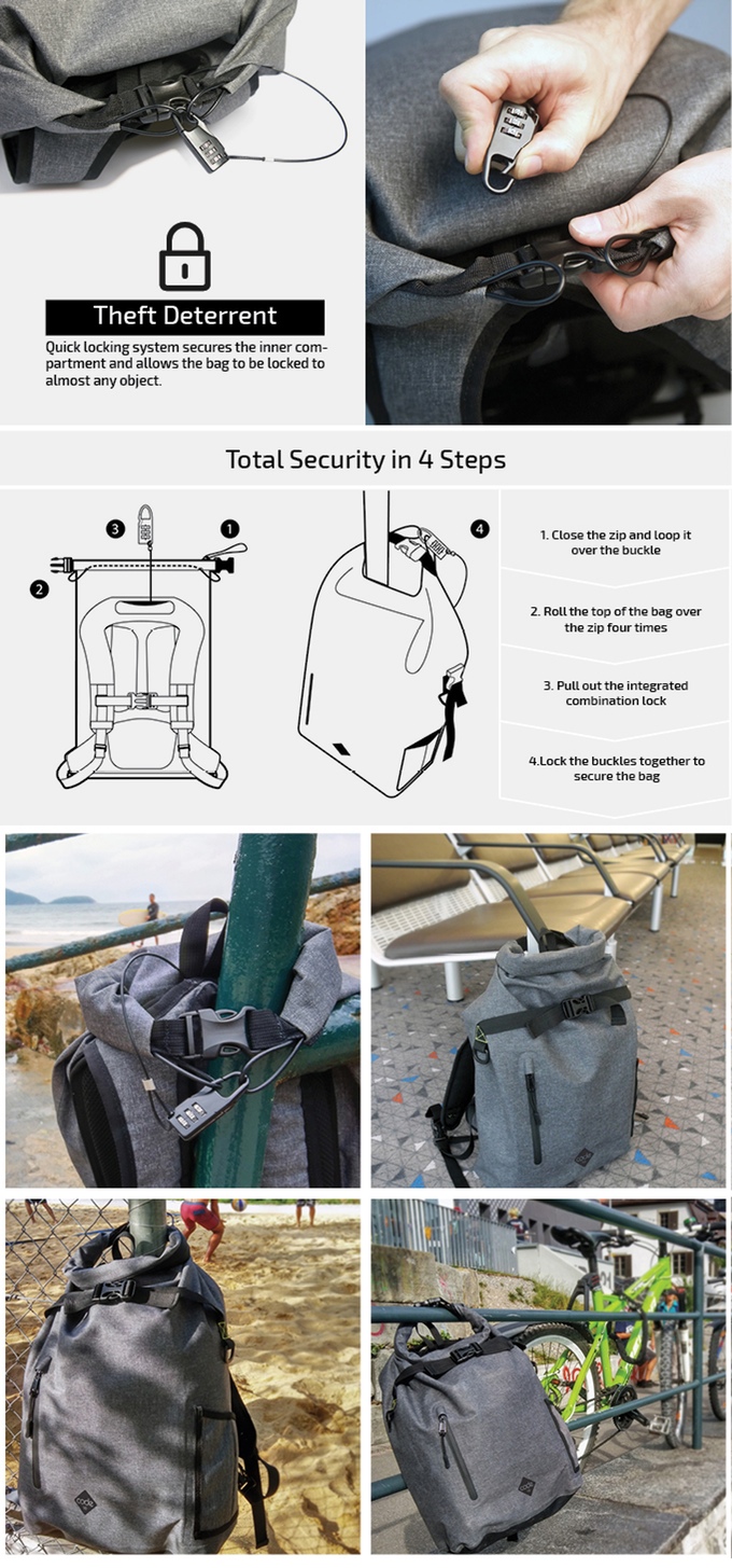 Code 10 - Waterproof, Lockable Backpacks | Indiegogo