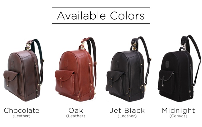 The Leather Duffle Backpack 6-in-1 Set Zip Pack Go | Indiegogo