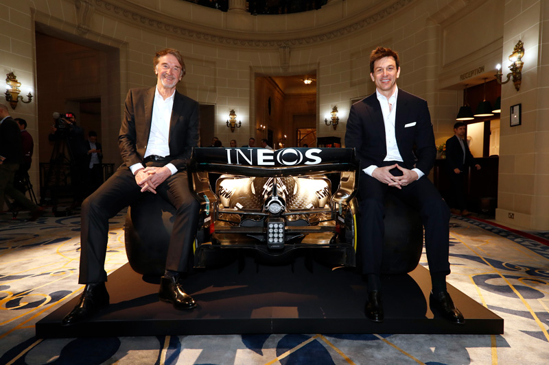 INEOS becomes principal partner to Mercedes-AMG Petronas Formula One team