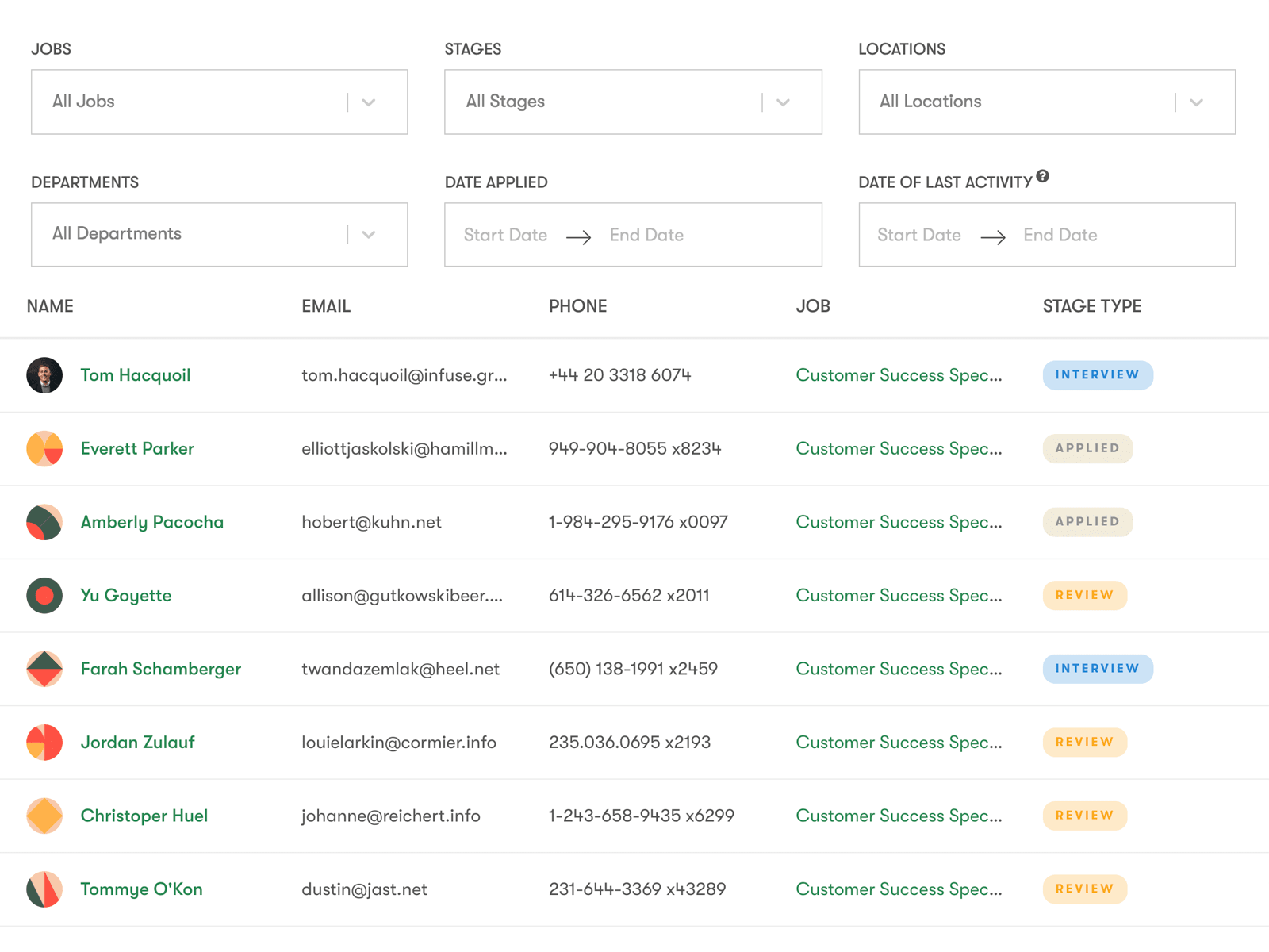Candidate Profiles - Make Comparing Candidates Easier | Pinpoint