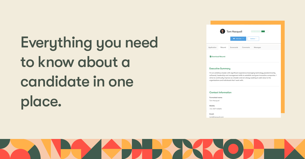 Candidate Profiles - Make Comparing Candidates Easier | Pinpoint