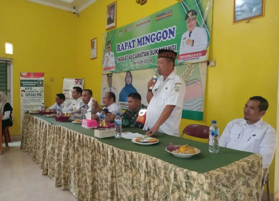 Rapat Minggon Keliling Kecamatan Sukawangi Hanya Dihadiri Dua Kepala ...
