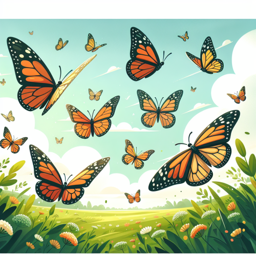 "Fluttering Freedom: Monarch Migration Masterpieces!" — Inkwire
