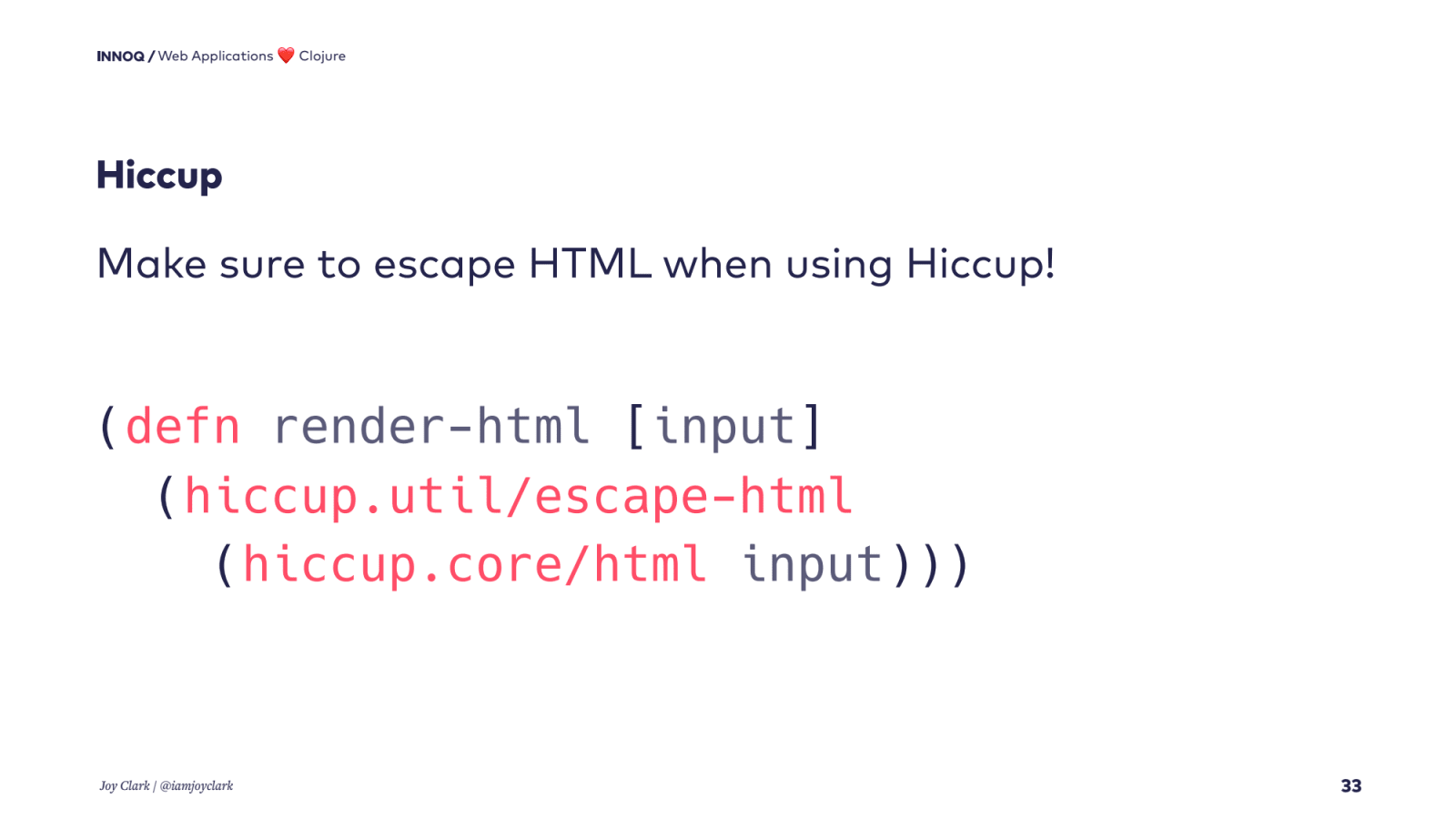 GOTO Night: Web Applications in Clojure – INNOQ