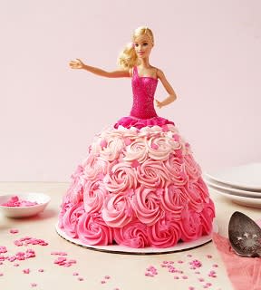 Order Pink Barbie Doll Theme Cake online | free delivery in 3 hours ...