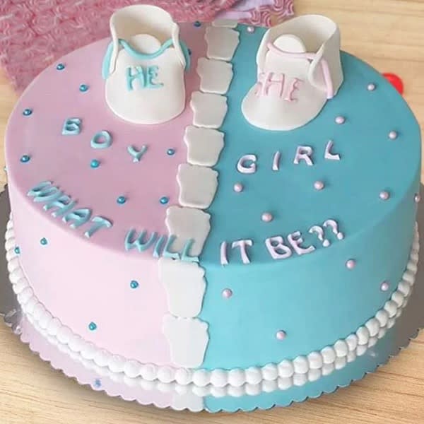 Order Baby Shower Cake Sample online | free delivery in 3 hours - Flowera