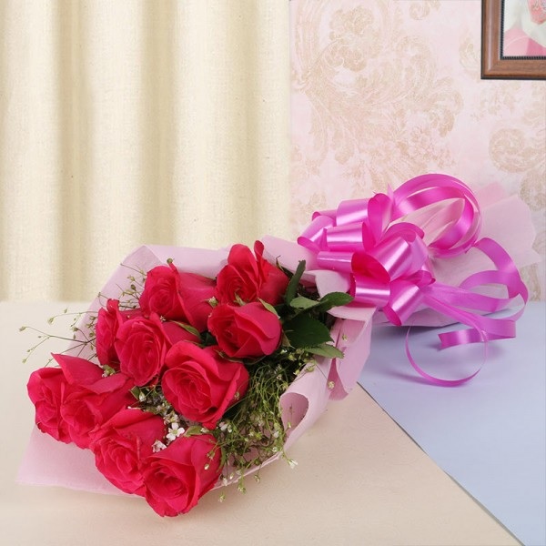Order Hot Pink Bouquet online | free delivery in 3 hours - Flowera