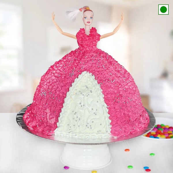 Order Pretty Doll cake online | free delivery in 3 hours - Flowera