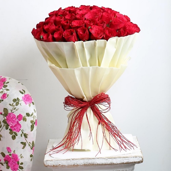 Order Authentic Love for 50 red roses online | free delivery in 3 hours ...