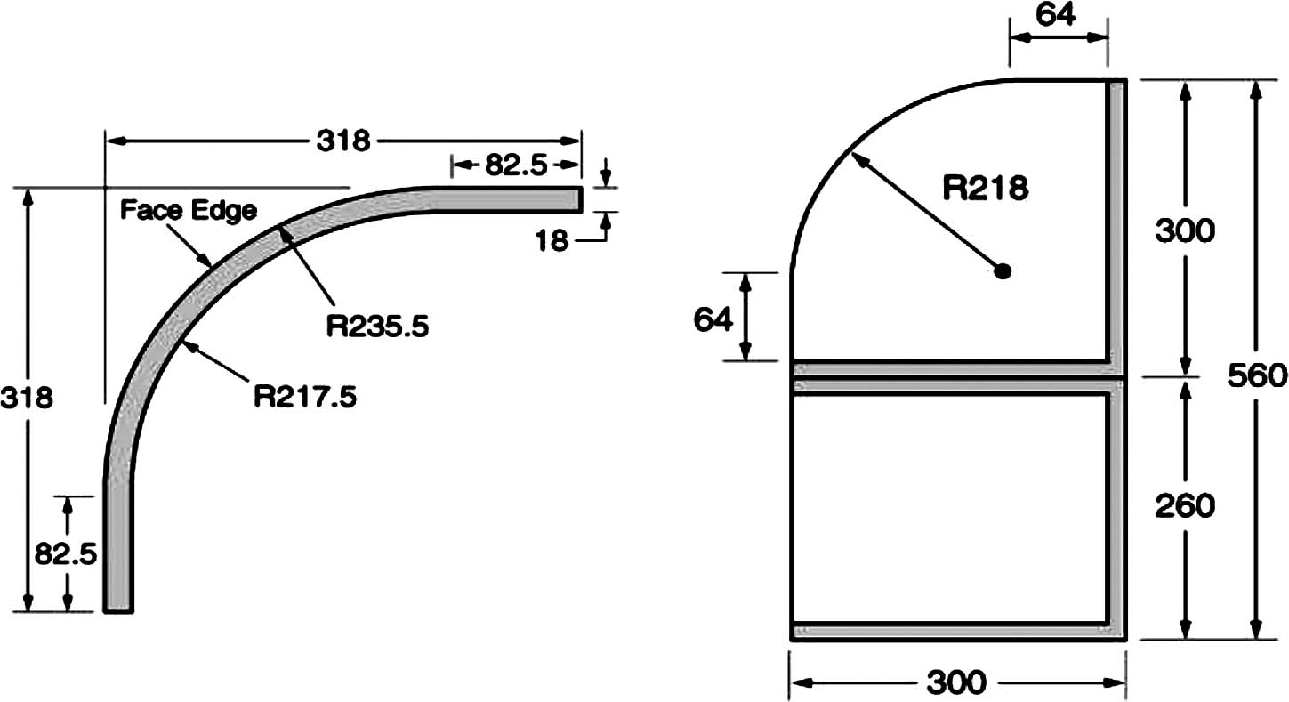 Integral Create vinyl-wrapped curved doors
