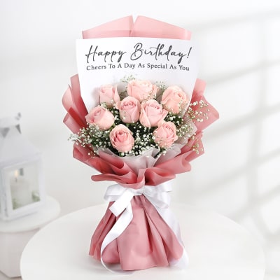 Birthday Cheers Enchanting Blooms Bouquet: Order Flowers Online ...