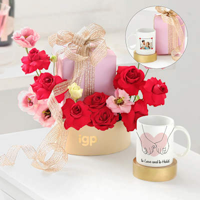 Celebration of Love Personalized Gift Set: Order Flowers Online ...