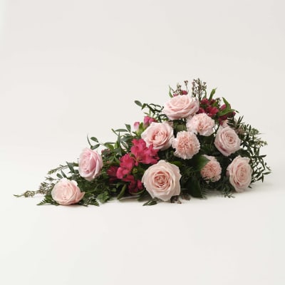 Funeral Spray Arrangement with ribbon: Order Flowers Online ...