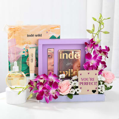 Inde Wild Floral Gift Hamper: Order Flowers Online | Interflora India ...