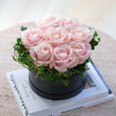 Large Flower Box, Pink Roses: Order Flowers Online | Interflora India ...