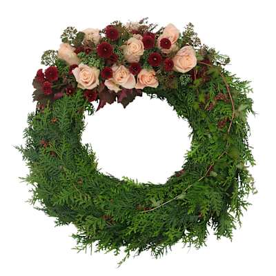 Rest in peace -funeral wreath: Order Flowers Online | Interflora India ...