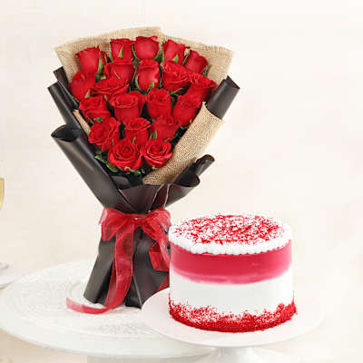 The Red Velvety Surprise: Order Birthday Flowers Online | Interflora ...