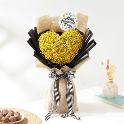Yellow Cheer Bouquet: Order Flowers Online | Interflora India | JVS1301240