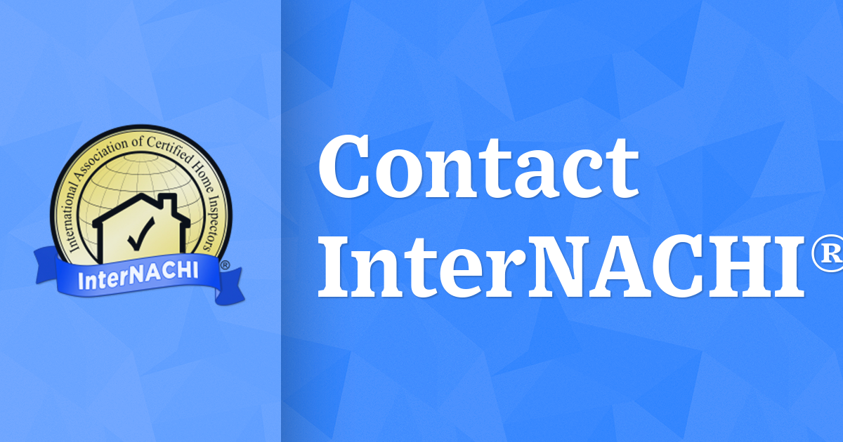 Contact InterNACHI®