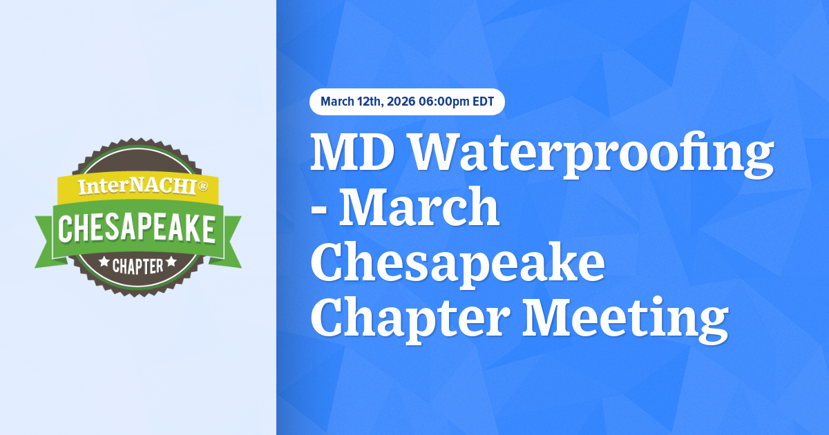 Chesapeake Chapter - InterNACHI®