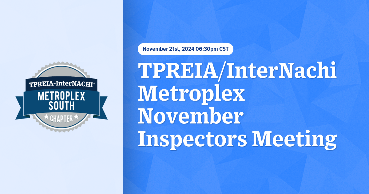 Metroplex South - InterNACHI®