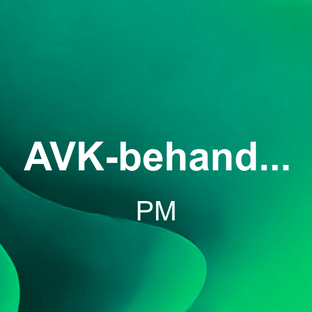 AVK-behandling, antikoagulation