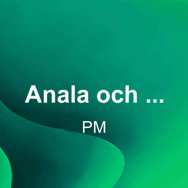 Anala och rektala fistlar