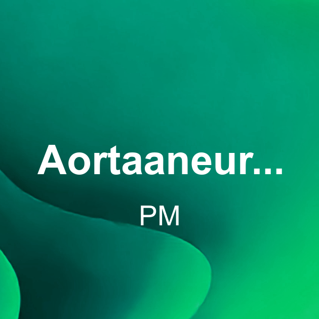 Aortaaneurysm, torakalt - aorta descendens och torakoabdominella aorta