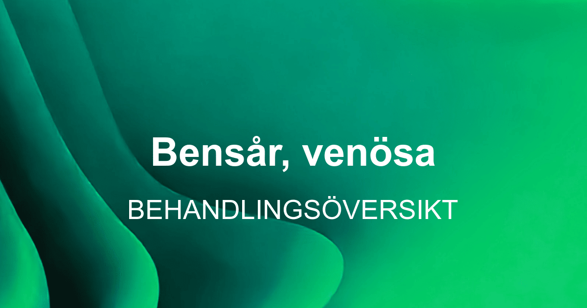 Bensår, venösa
