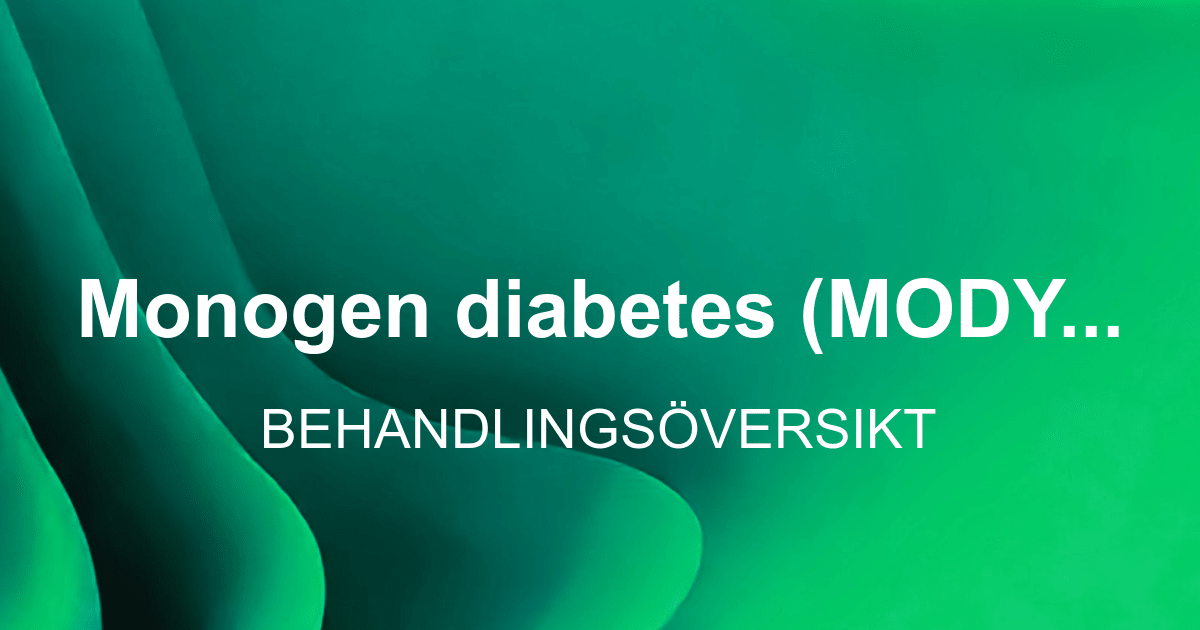 Monogen diabetes (MODY)