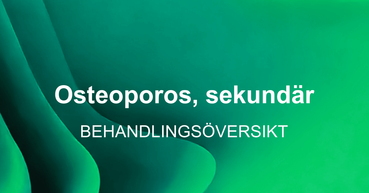Osteoporos, sekundär