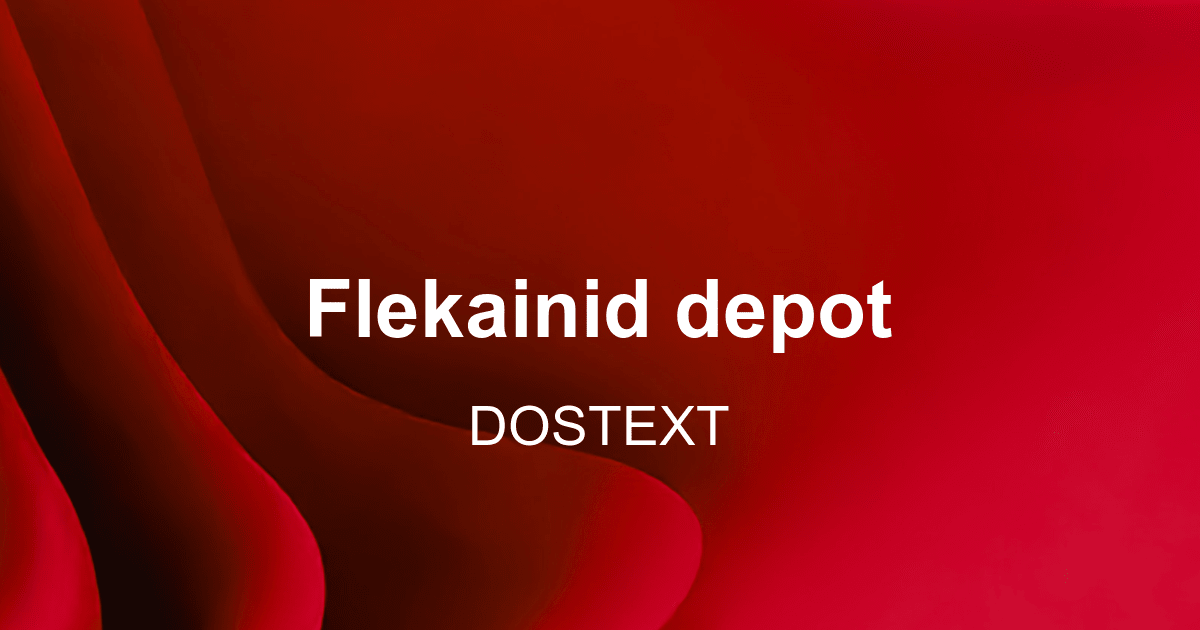 Flekainid depot