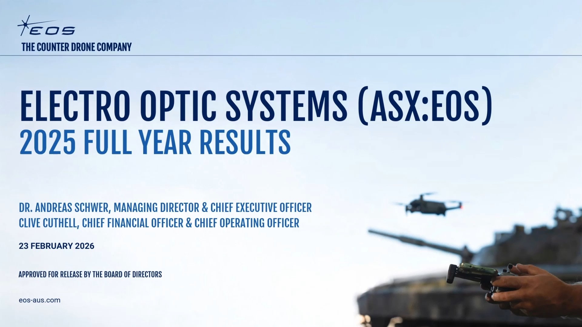 ASX:EOS - 2025 Full Year Results Webinar