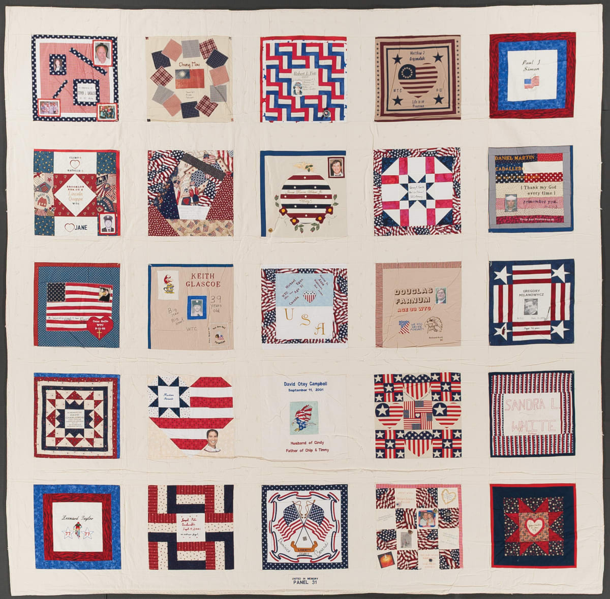 United in Memory 9/11 Victims Memorial Quilt | International Quilt ...
