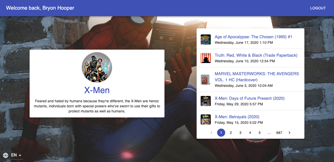 GitHub - iredhd/marvel-client: [FRONT-END] Web application integrated with Marvel API that ...