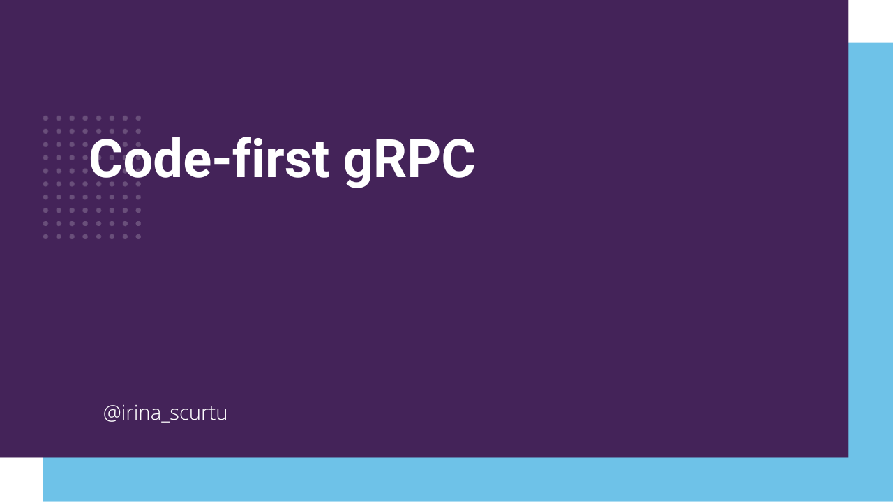 Code-first gRPC