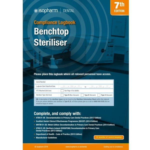Benchtop Steriliser Compliance Logbook | Agilio Dental Shop