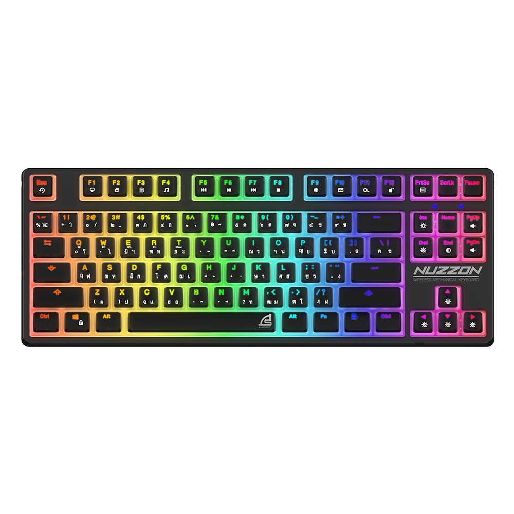 คีย์บอร์ดเกมมิ่ง SIGNO KB-751 TKL WIRELESS / OPTICAL RED SW GAMING KEYBOARD