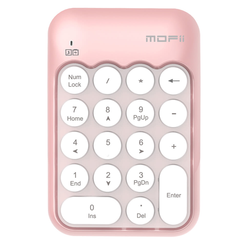 คีย์บอร์ดตัวเลข MOFii BISCUIT NUMERICAL KEYPAD WIRELESS - PINK