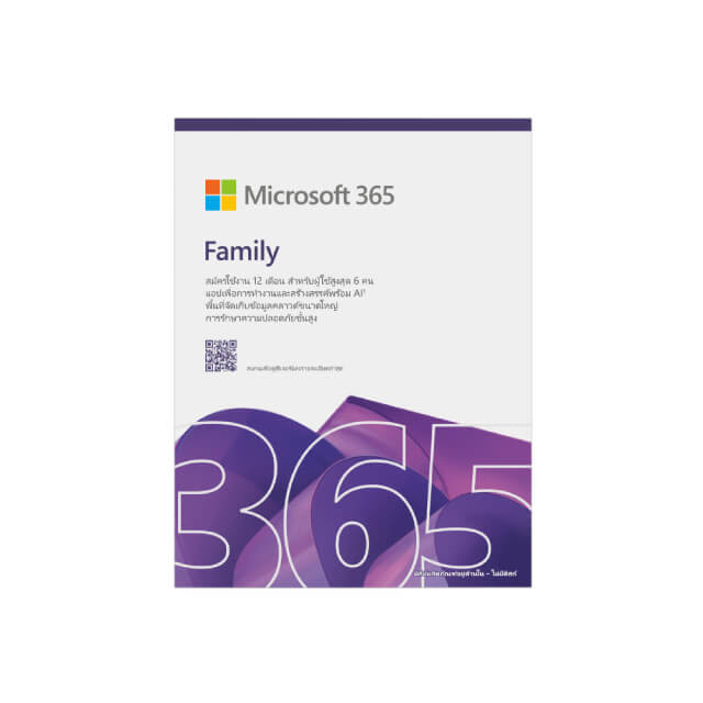 MICROSOFT M365 Family English APAC Subscr 1YR Medialess FY25H2 (EP2-36878)