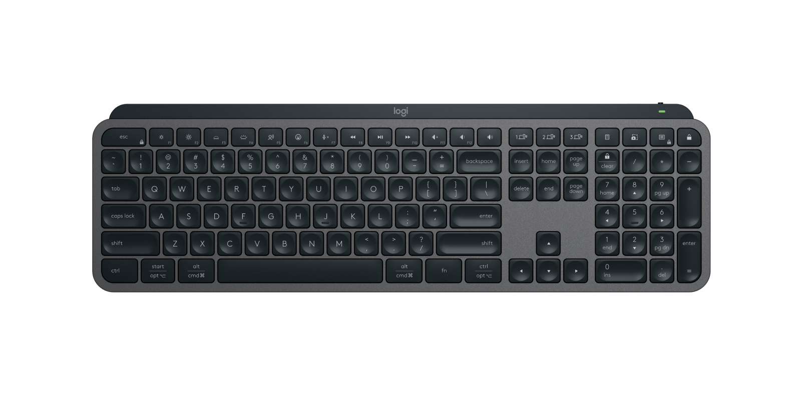 คีย์บอร์ด LOGITECH KEYBOARD MX KEYS S THAI LATA+AP-340 - GRAPHITE Keyboard