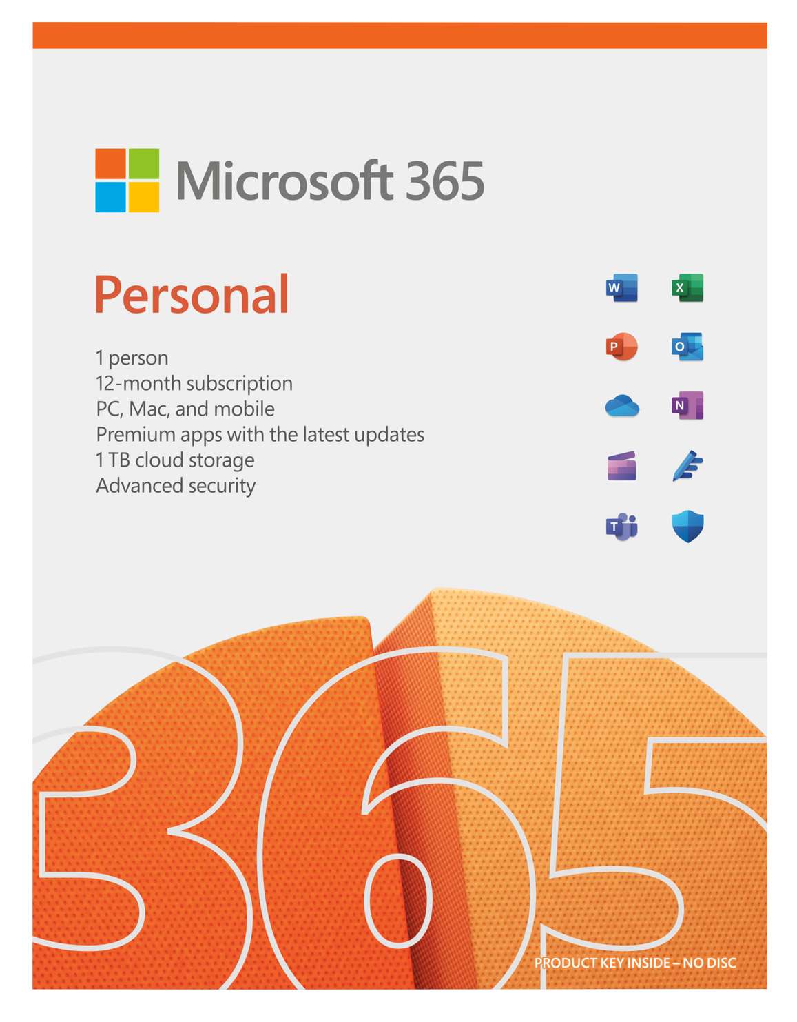 ซอฟต์แวร์ M365 Personal English Subscr 1YR APAC EM Medialess Emerging Market P10 Software