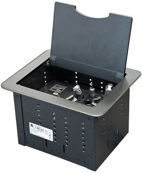 AVFi CUB8 - Table Top Cable Well (Black) | Touchboards