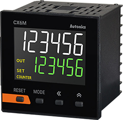 Autonics CX6M-2P2 - LCD Display Counter/Timers, 2-Stage Setting, 24VAC ...