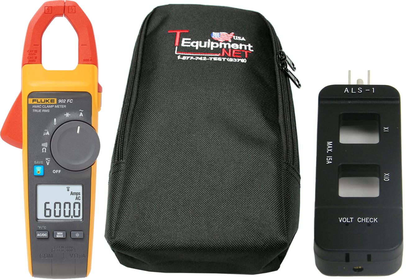 Fluke 902 FC PRO TE True-RMS Wireless HVAC Clamp Meter with Soft case ...