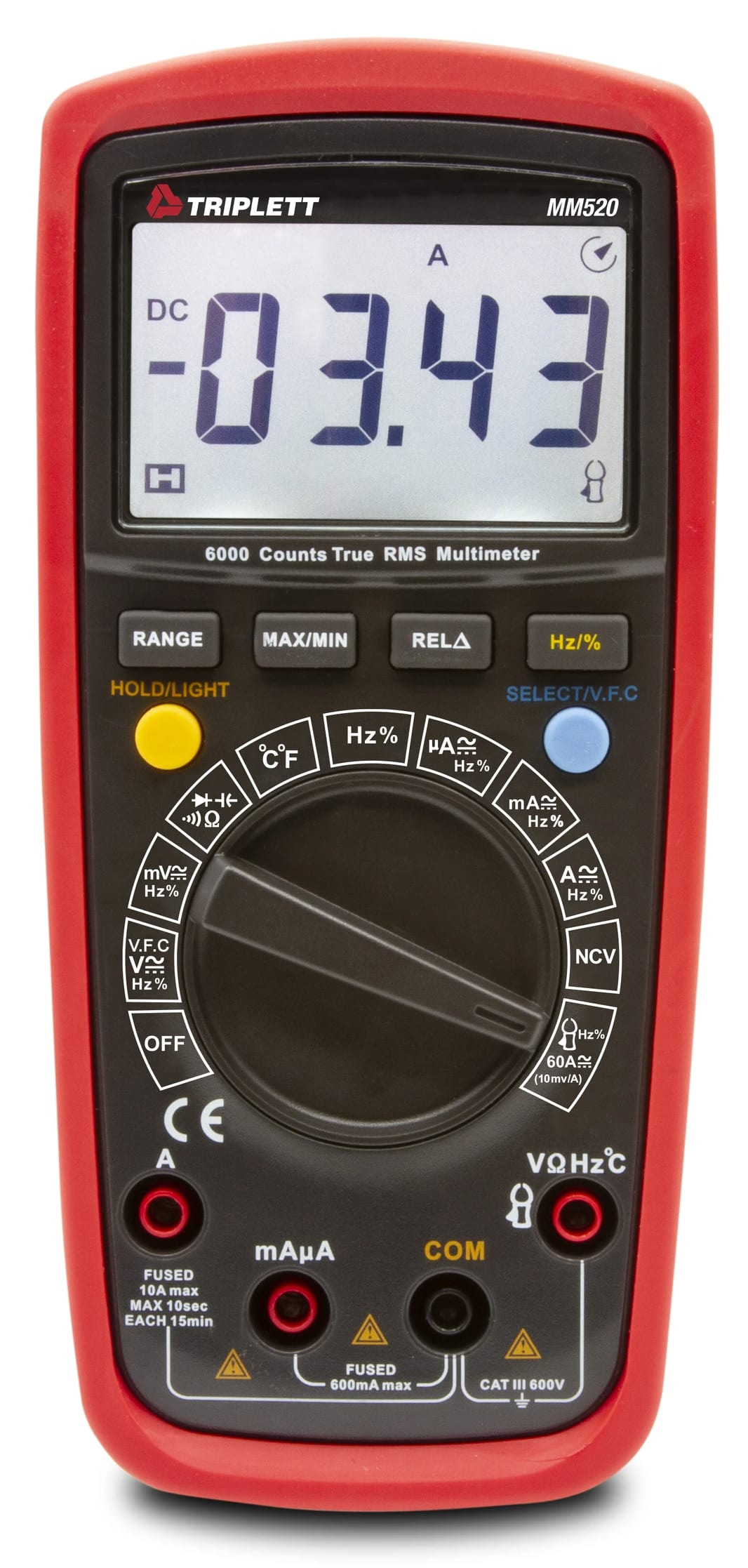 Triplett MM520 - True RMS Digital Multimeter with Low Pass Filter ...