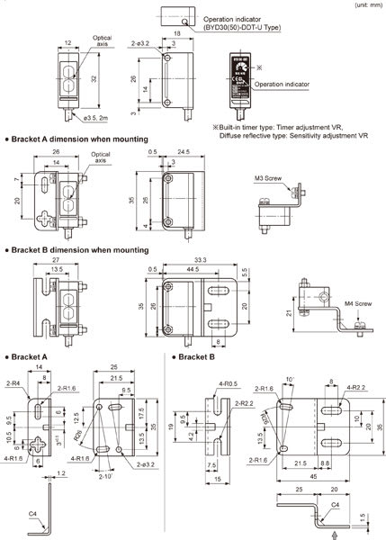 Autonics BYD50-DDT Photoelectric Sensor, Diffuse Reflective, Light On ...
